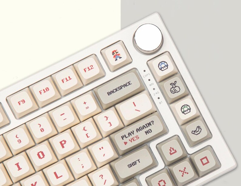 Retro Mario Game Keycaps Set, Family Computer Keycaps Set, Cherry XDA ...