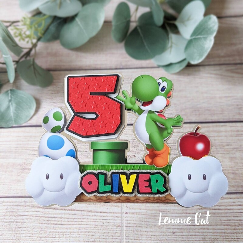 Yoshi Cake Topper - Etsy