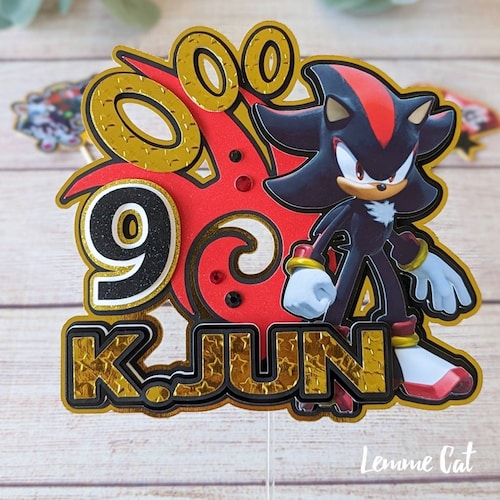 Shadow the Hedgehog Cake Topper - Etsy