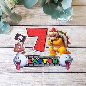 3D (handmade) Bowser Cake Topper + 2 Mini / Personalized - Etsy