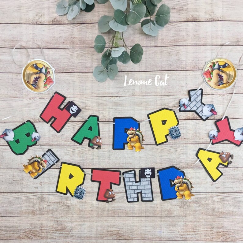 Bowser Birthday Banner / Personalized - Etsy