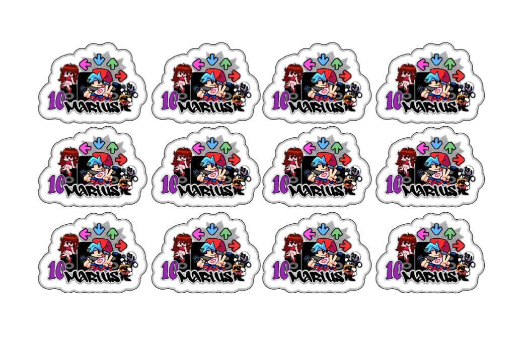 3D handmade FNF Cake Topper and 2pcs Mini Topper / Cupcake | Etsy