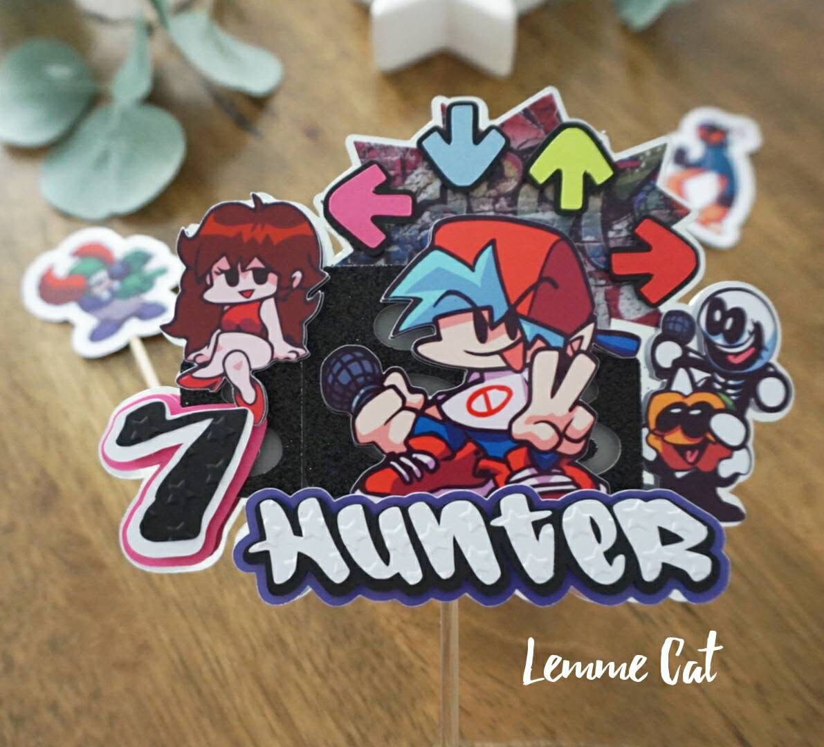 3D handmade FNF Cake Topper and 2pcs Mini Topper / Cupcake - Etsy Canada