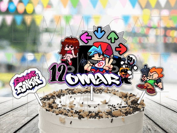 3D handmade FNF Cake Topper and 2pcs Mini Topper / Cupcake | Etsy