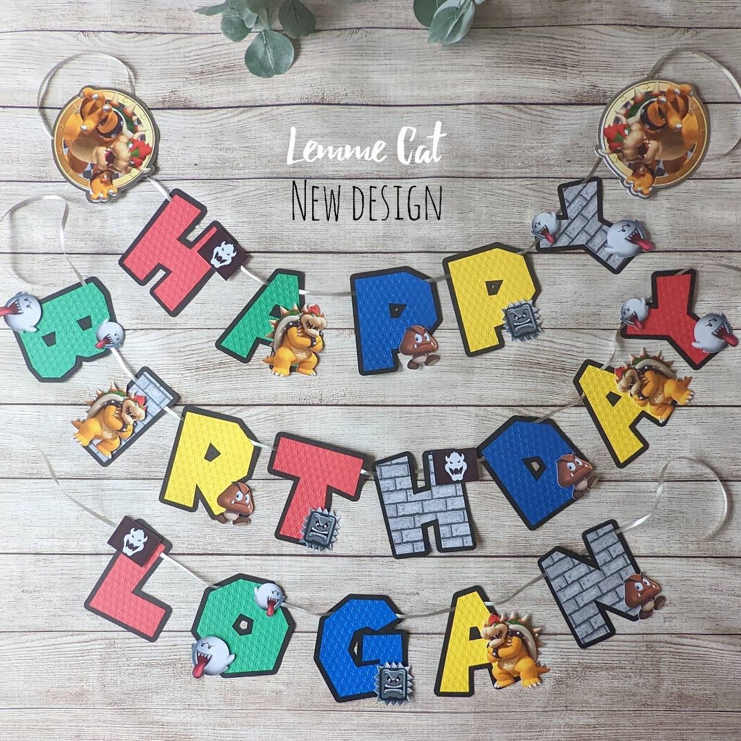 Bowser Birthday Banner / Personalized - Etsy