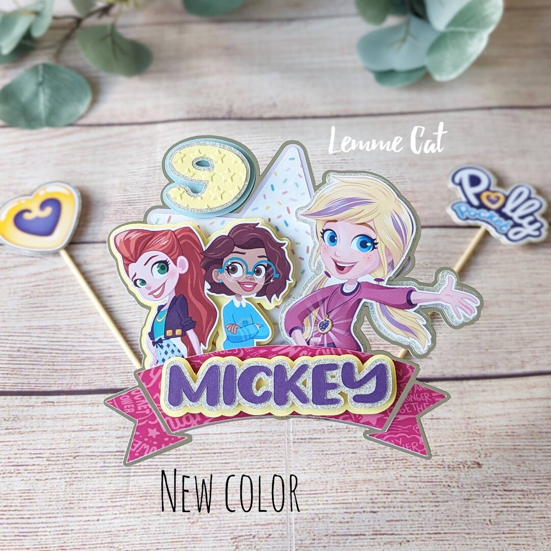 3D handmade Bestie Cake Topper and 2 Mini Topper / Cupcake - Etsy