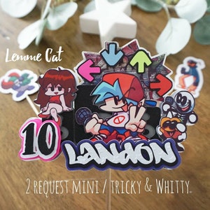 3D handmade FNF Cake Topper and 2pcs Mini Topper / Cupcake - Etsy