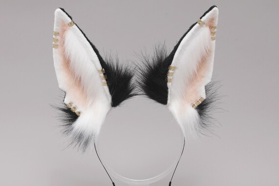 Black and White Anubis Ears Animal Ears Cat Ears Wolf - Etsy