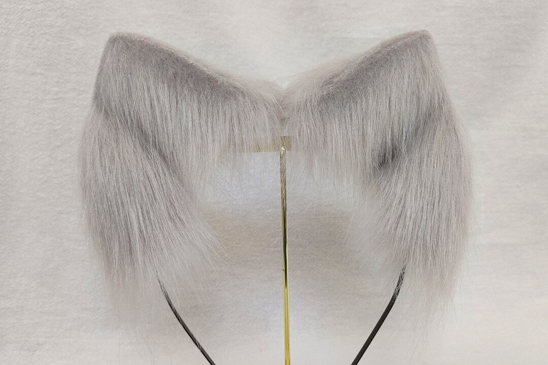 Gray Cat Ears Kitten Ears Beast Ears Headband Ears Wolf Ears Cosplay ...