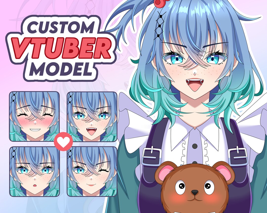 LIVE2D Vtuber Custom Vtuber Commission Vtuber design Live2d Model Vtuber Rigging Vtuber Avatar ...