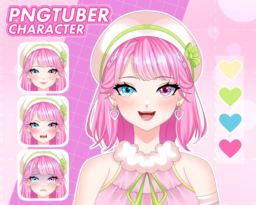 Custom Pngtuber for Streaming Pngtuber Commission Pngtuber Design ...