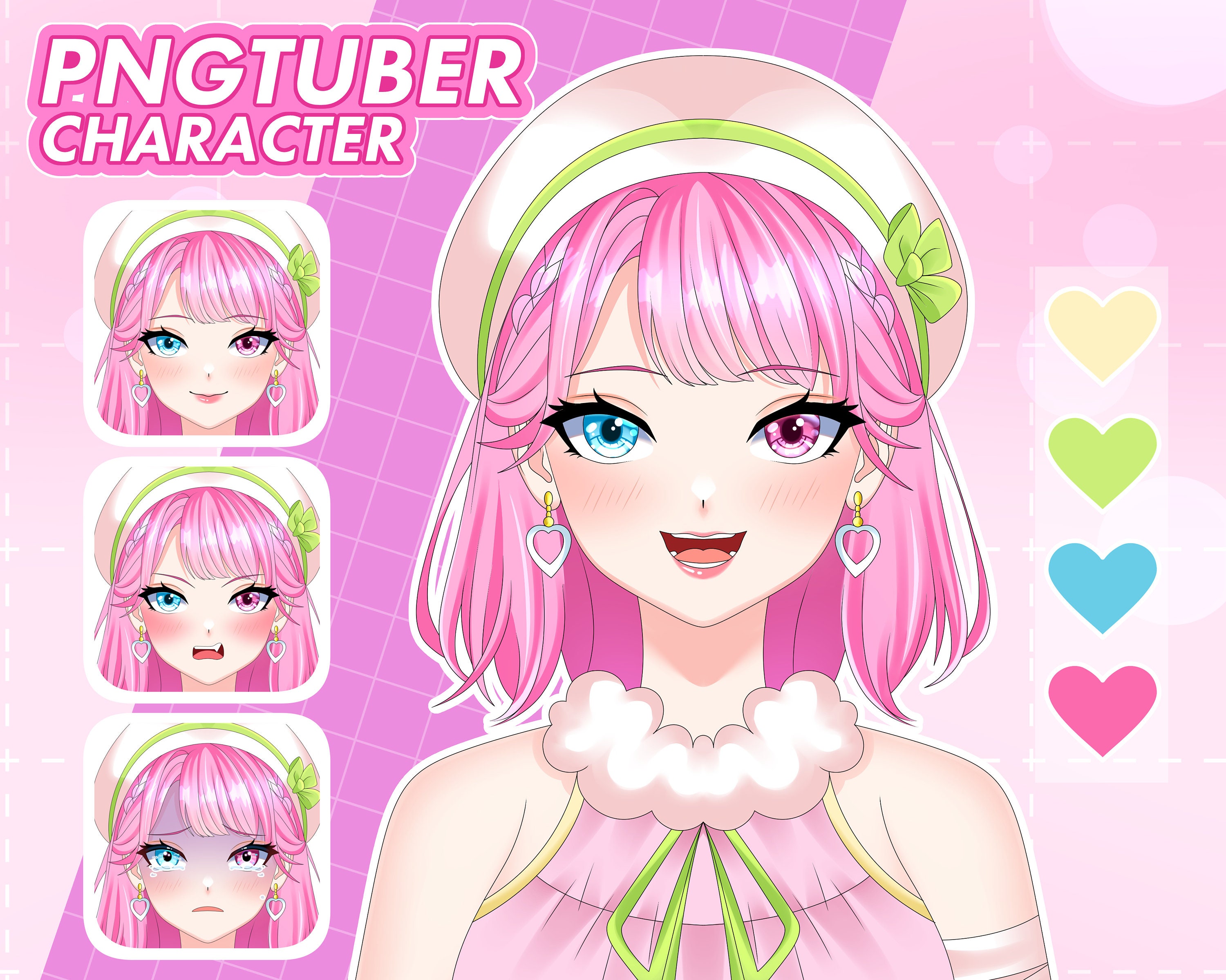 Custom Pngtuber for Streaming Pngtuber Commission Pngtuber Design ...