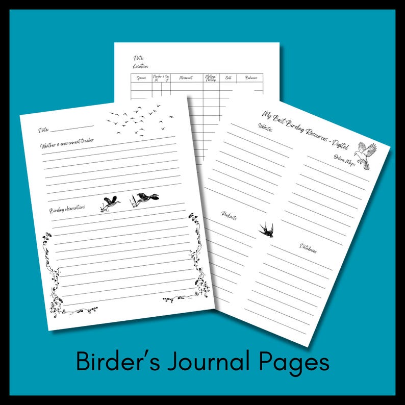 Birdwatching Journal: 3 Different Pages to Create Your Own Birdwatching ...