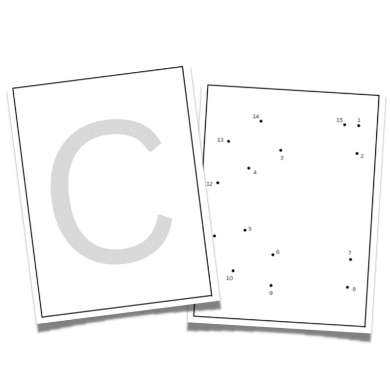 Connect the Dots A-Z 52 Printable Pages Digital Download for Early ...