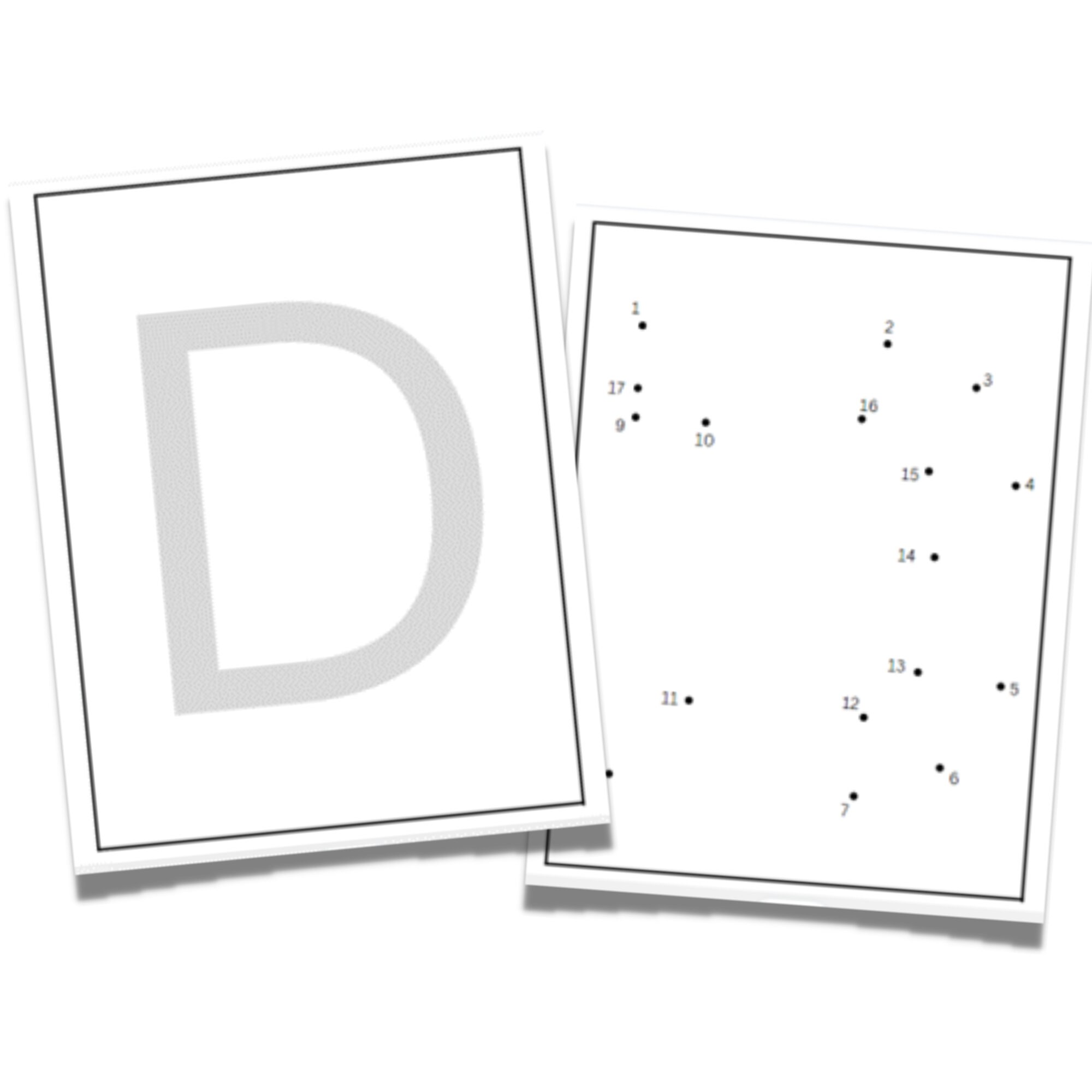 Connect the Dots A-Z 52 Printable Pages Digital Download for Early ...