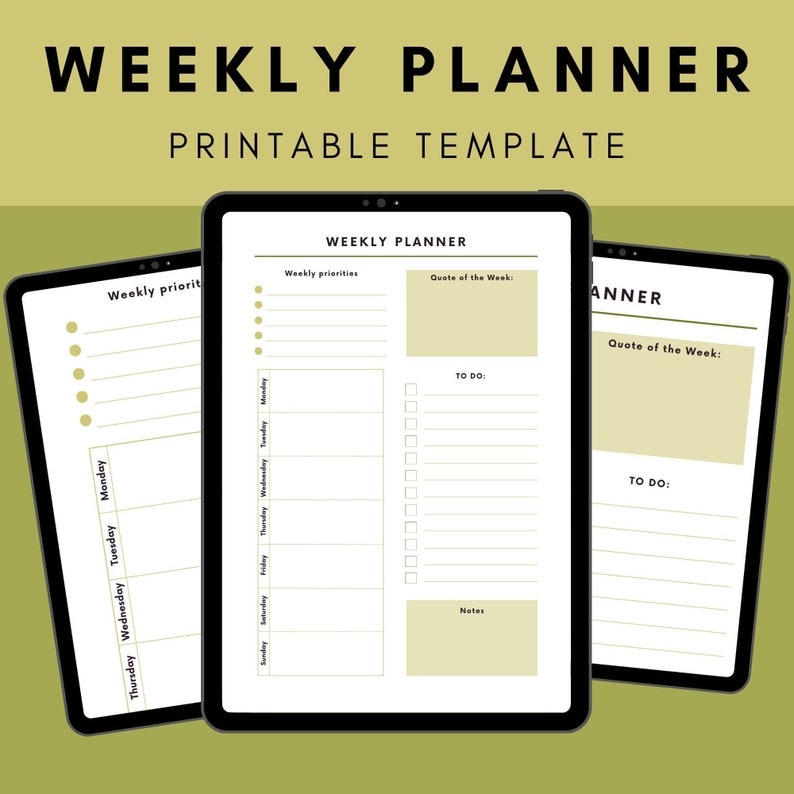 Digital printable Weekly Planner For 2023 PDF A4 Etsy Digital printable Weekly Planner For 2023 PDF A4 Etsy