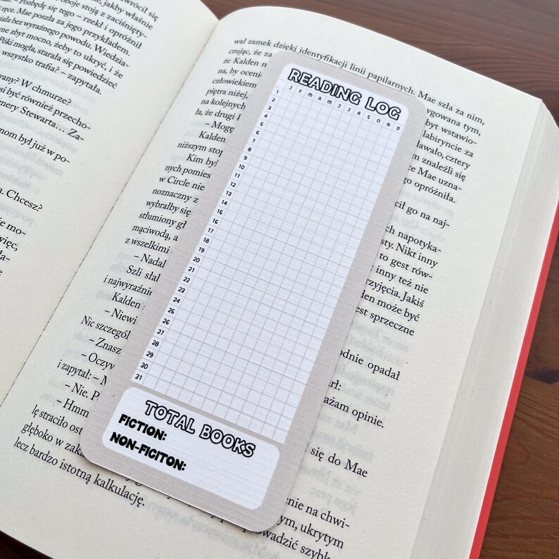 Bookmark Reading Tracker, Reading Log Bookmark, Bookmark Tracker, Habit ...