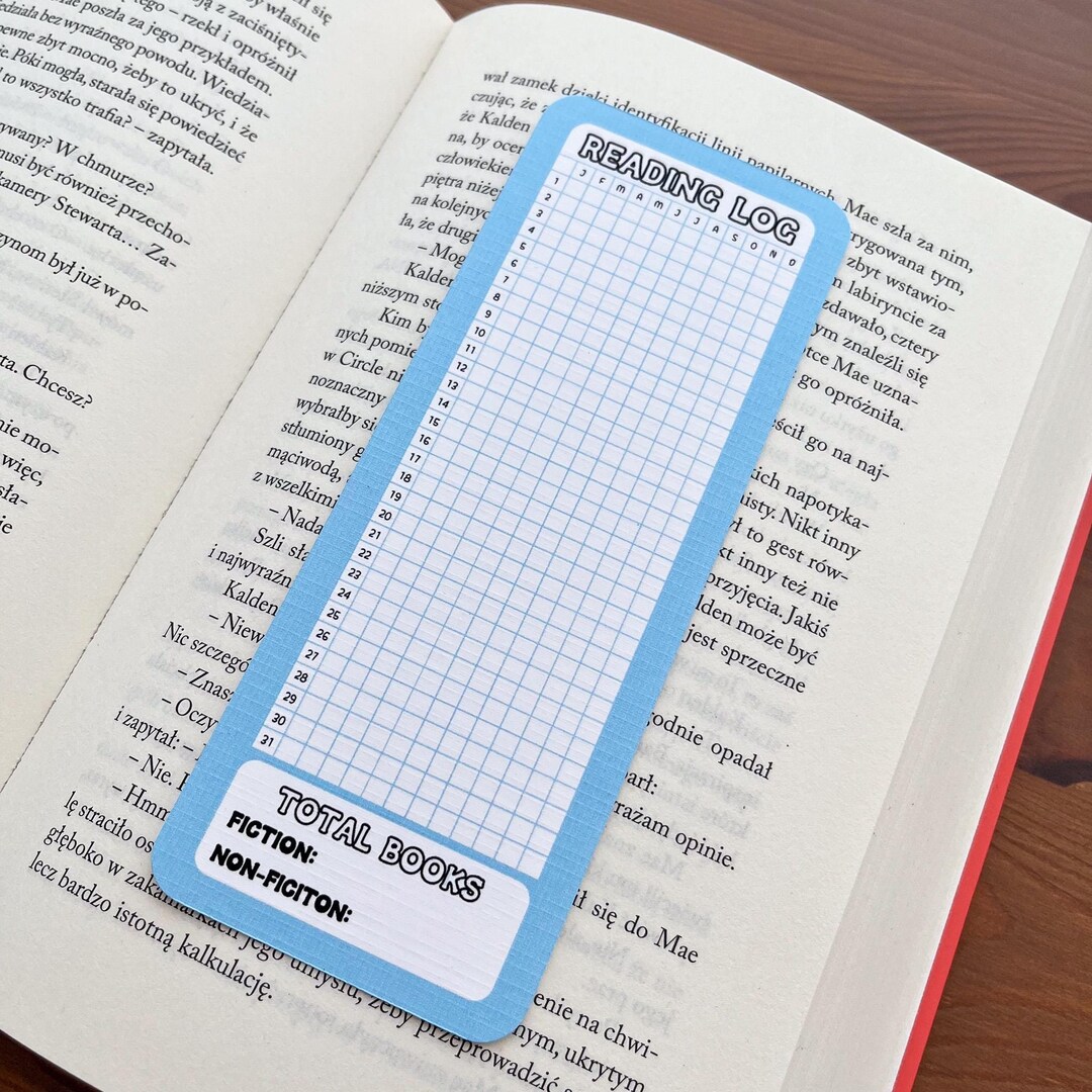 Bookmark Reading Tracker, Reading Log Bookmark, Bookmark Tracker, Habit ...