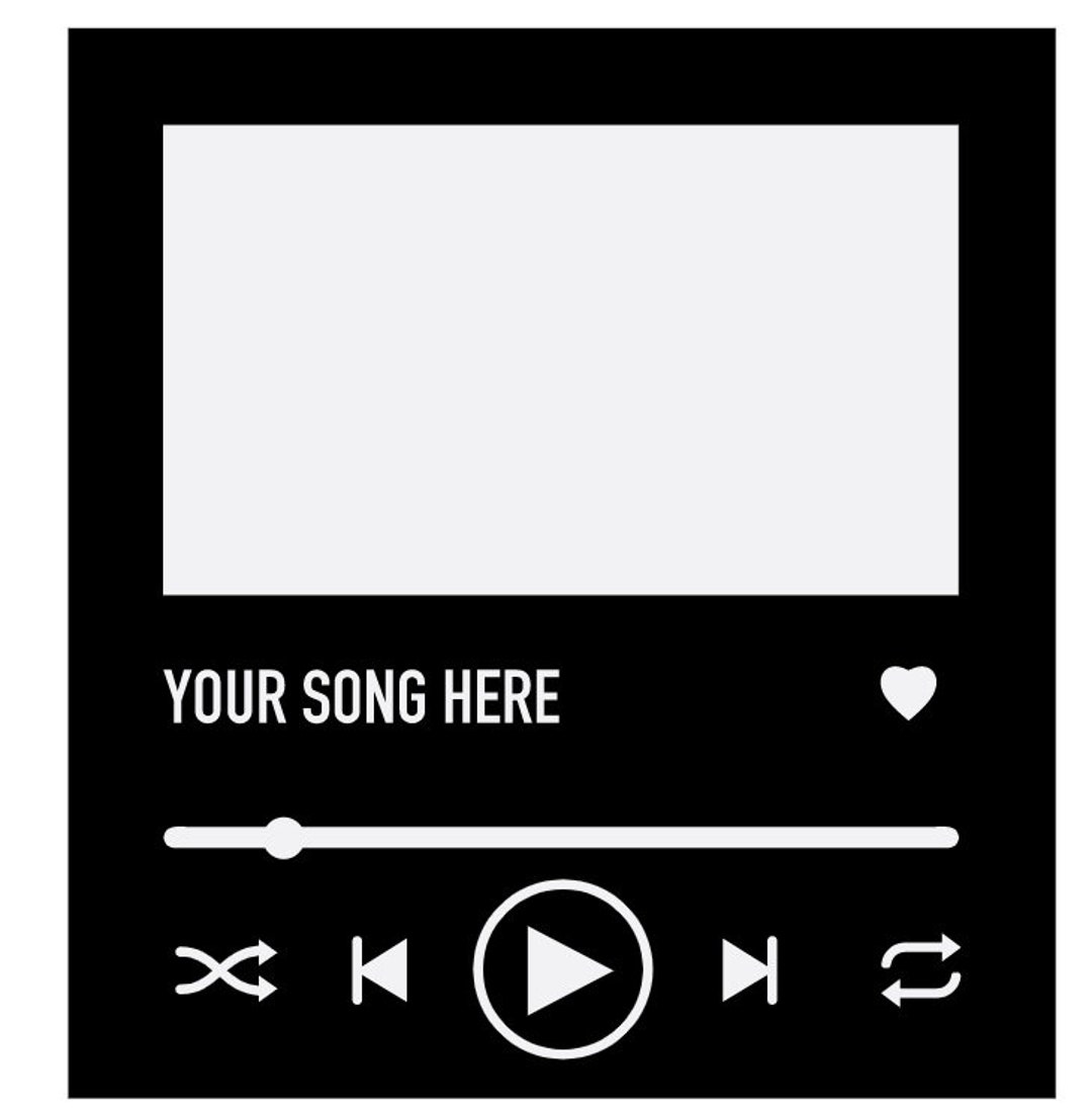 Music Player Frame SVG - Etsy