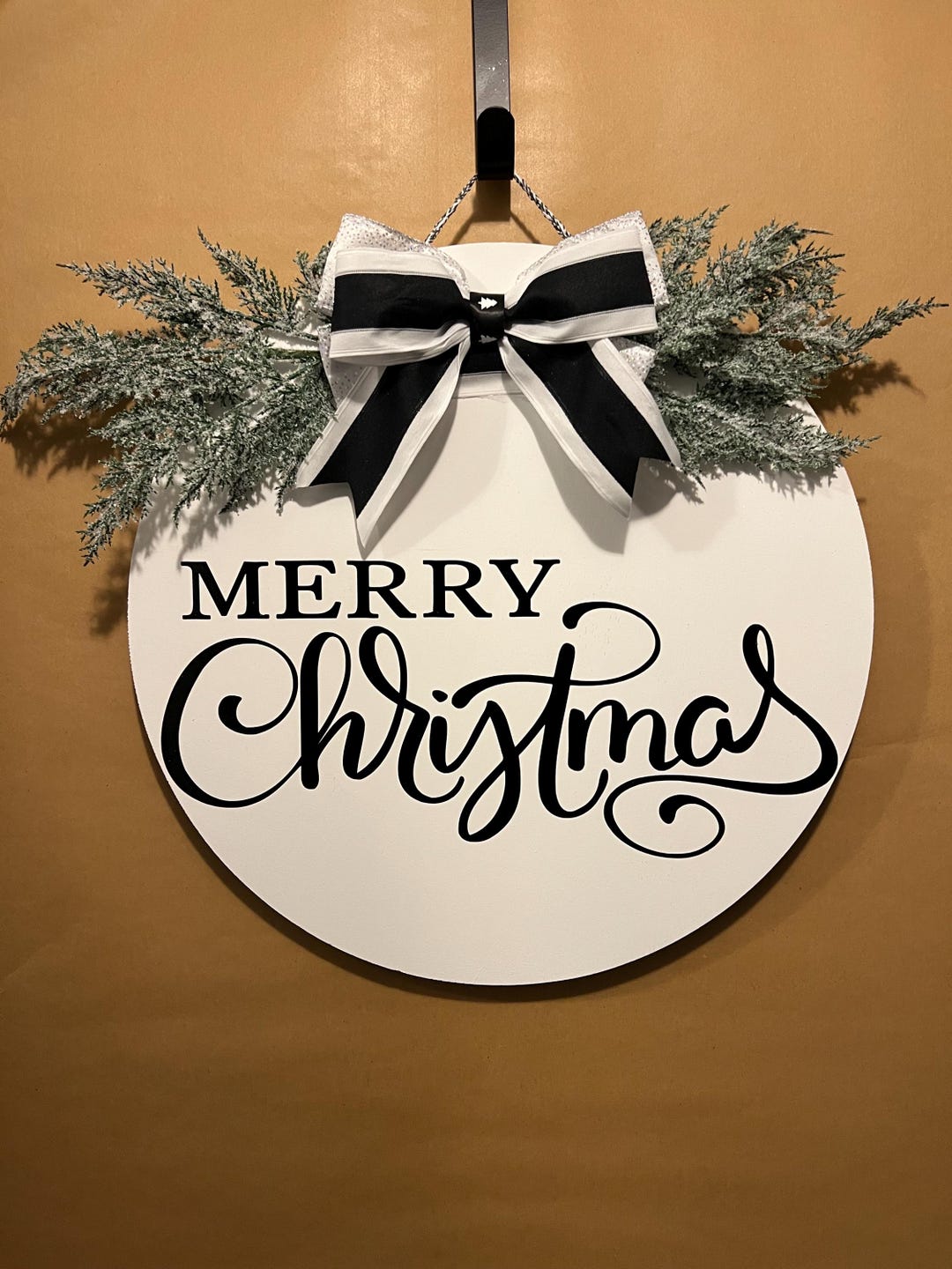 Merry Christmas Door Round-20 Door Hanger-christmas Door Hanger ...