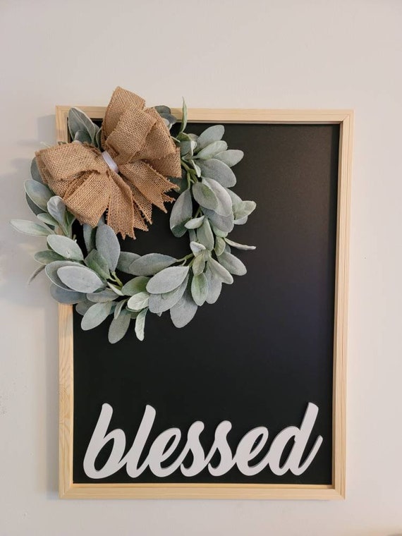 Wall Décor Home & Living Home Décor Chalkboard Modern Farmhouse Wall ...