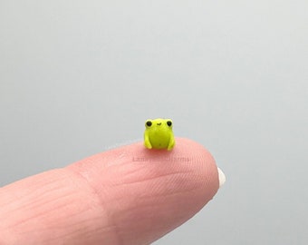 Awkward Jelly Frog Desk Buddy with Teeny Bum Handmade Polymer Clay ...