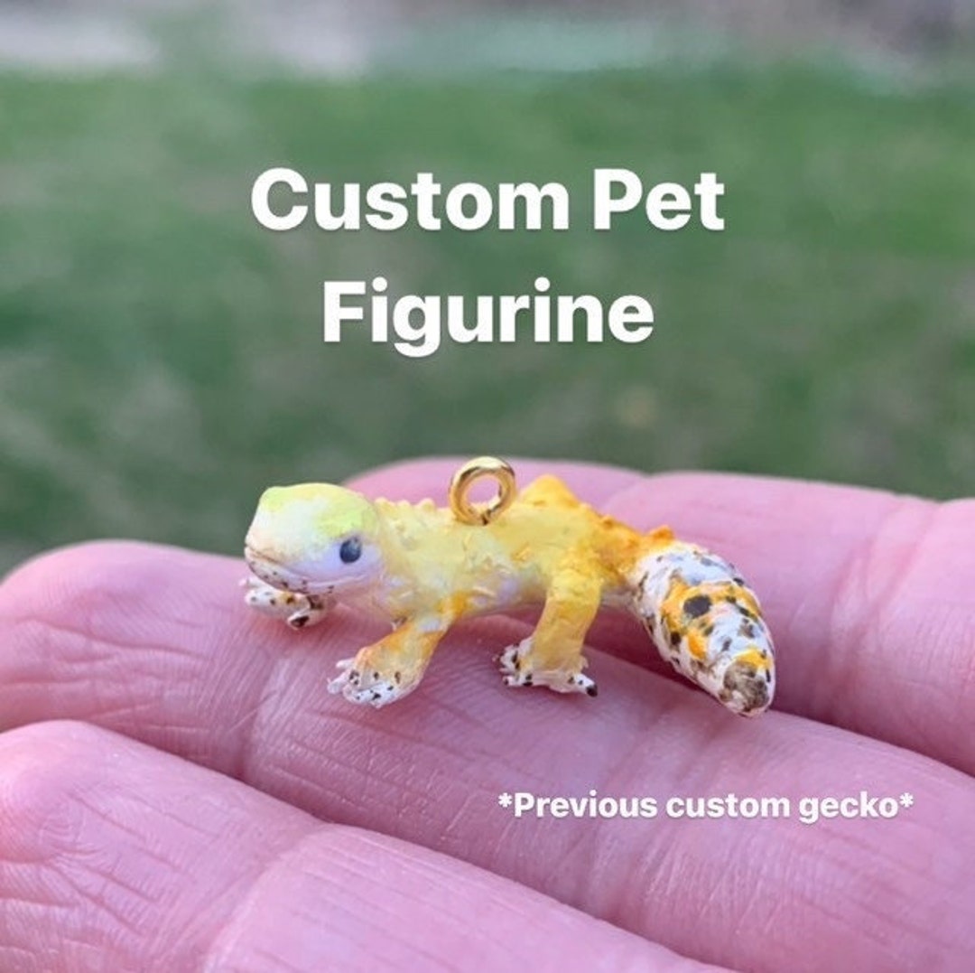 Customizable Miniature Gecko Figurine - Etsy