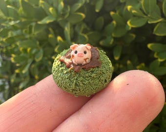 Pink Pig With Wings, Handmade Polymer Clay Miniature - Etsy