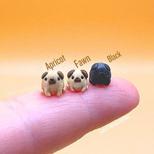 Polymer Clay Micro Pug- Miniature Desk Pet Buddy - Etsy