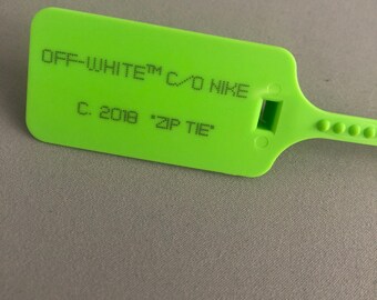 Off White Zip Tie | Etsy