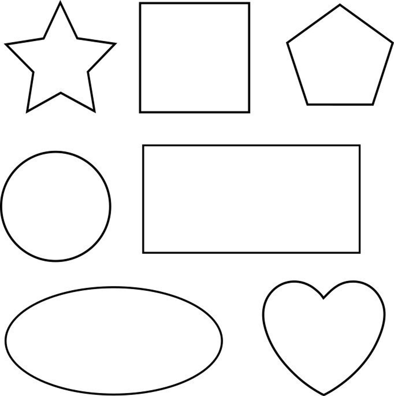Basic Shapes in One Svg. File for Download - Etsy Canada