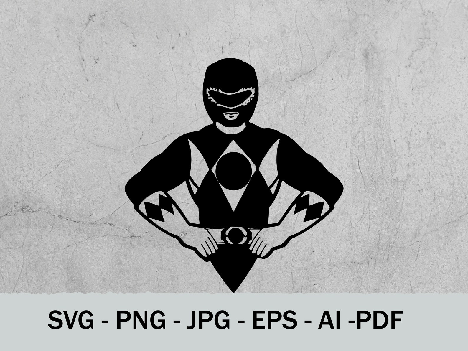 Power Rangers RedSVGsvg for cricutcut files silhouette | Etsy