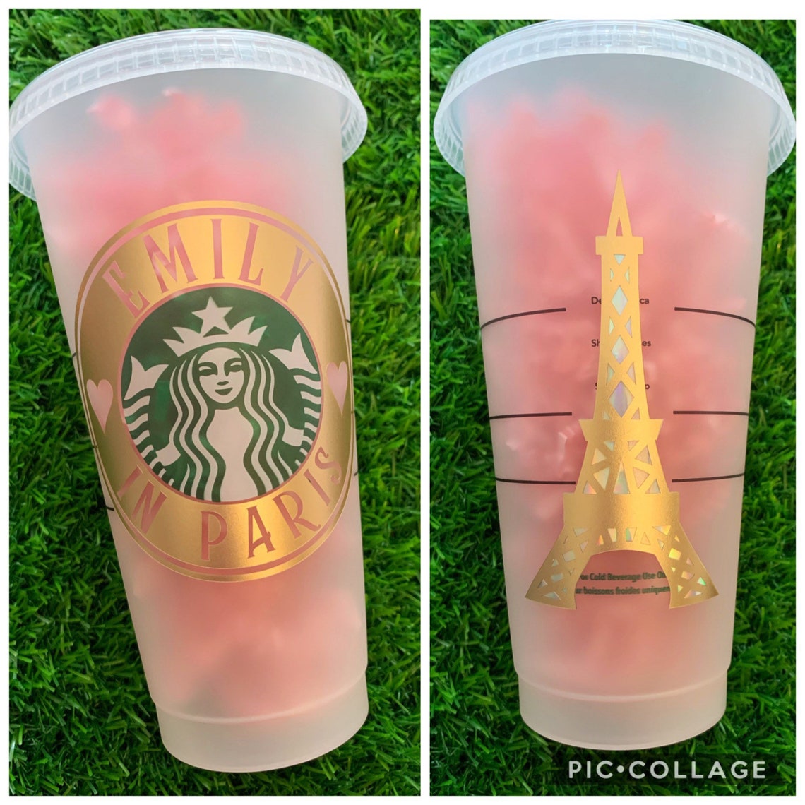 Emily in Paris Starbucks Cup Emily in Paris Eiffel Tower | Etsy