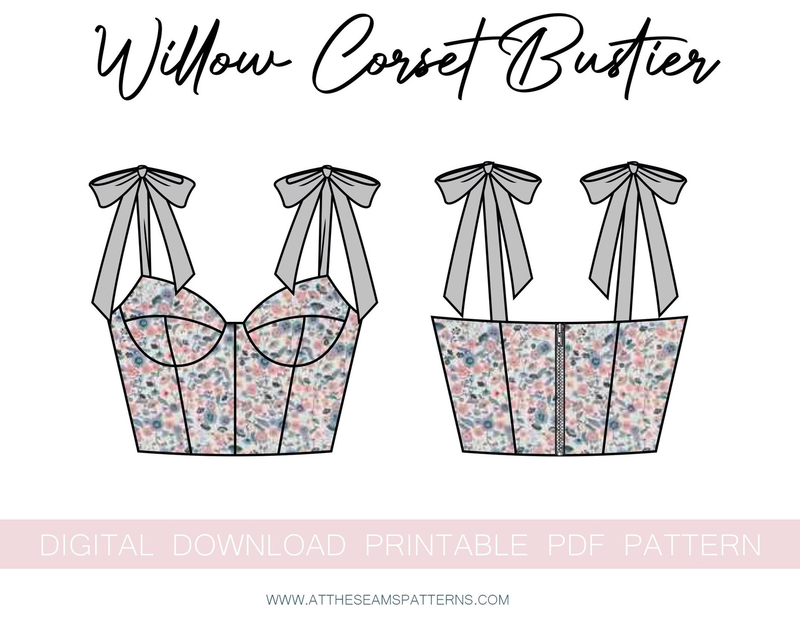 Sewing Pattern Sweetheart Bustier Strapless Bodice Digital - Etsy