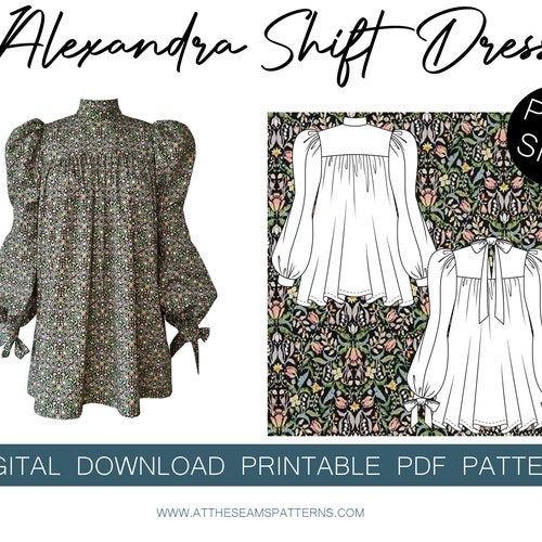 PDF Summer Dress Instant Download Intermediate Pattern - Etsy