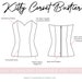 Sewing Pattern Sweetheart Corset Bustier Digital PDF File, Instant ...