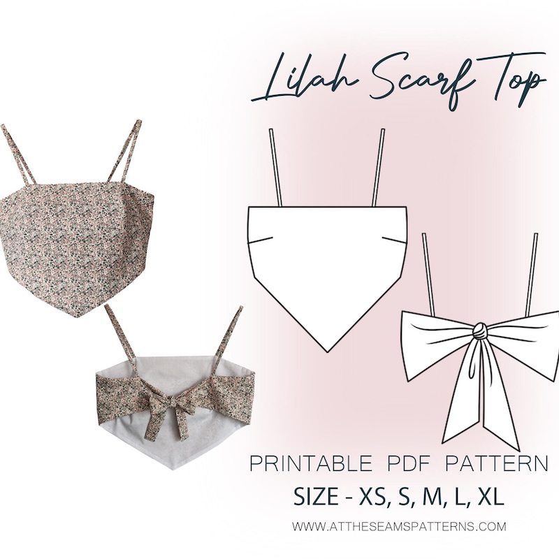 Tie Back Top Pattern - Etsy