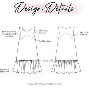 Plus Size Sewing Pattern | Basic Sleeveless Shift Dress | Digital PDF ...