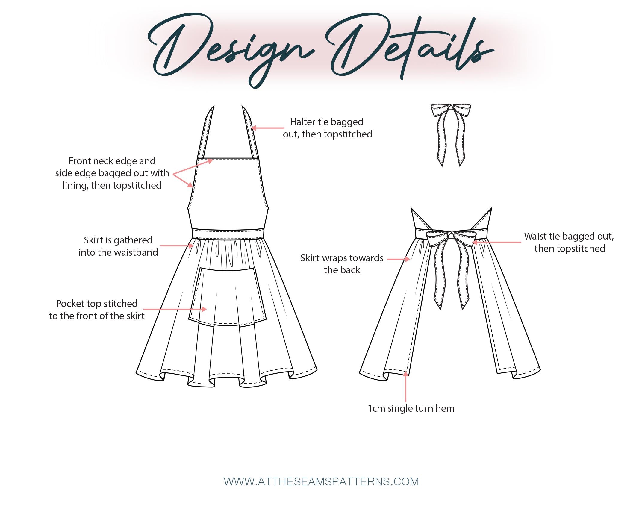 Sewing Pattern | the Vera Apron, Ladies Downloadable Printable PDF ...