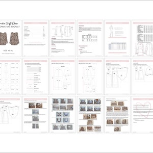 Plus Size Sewing Pattern | Flared Bell Sleeve Shift Dress | Digital PDF ...