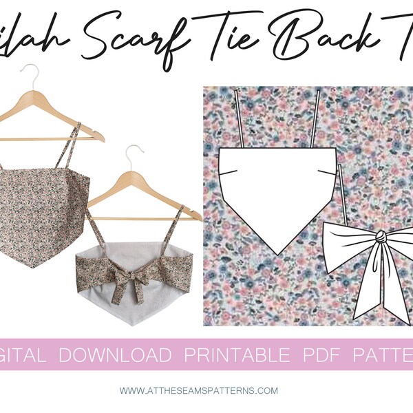 Tie Back Top Pattern - Etsy