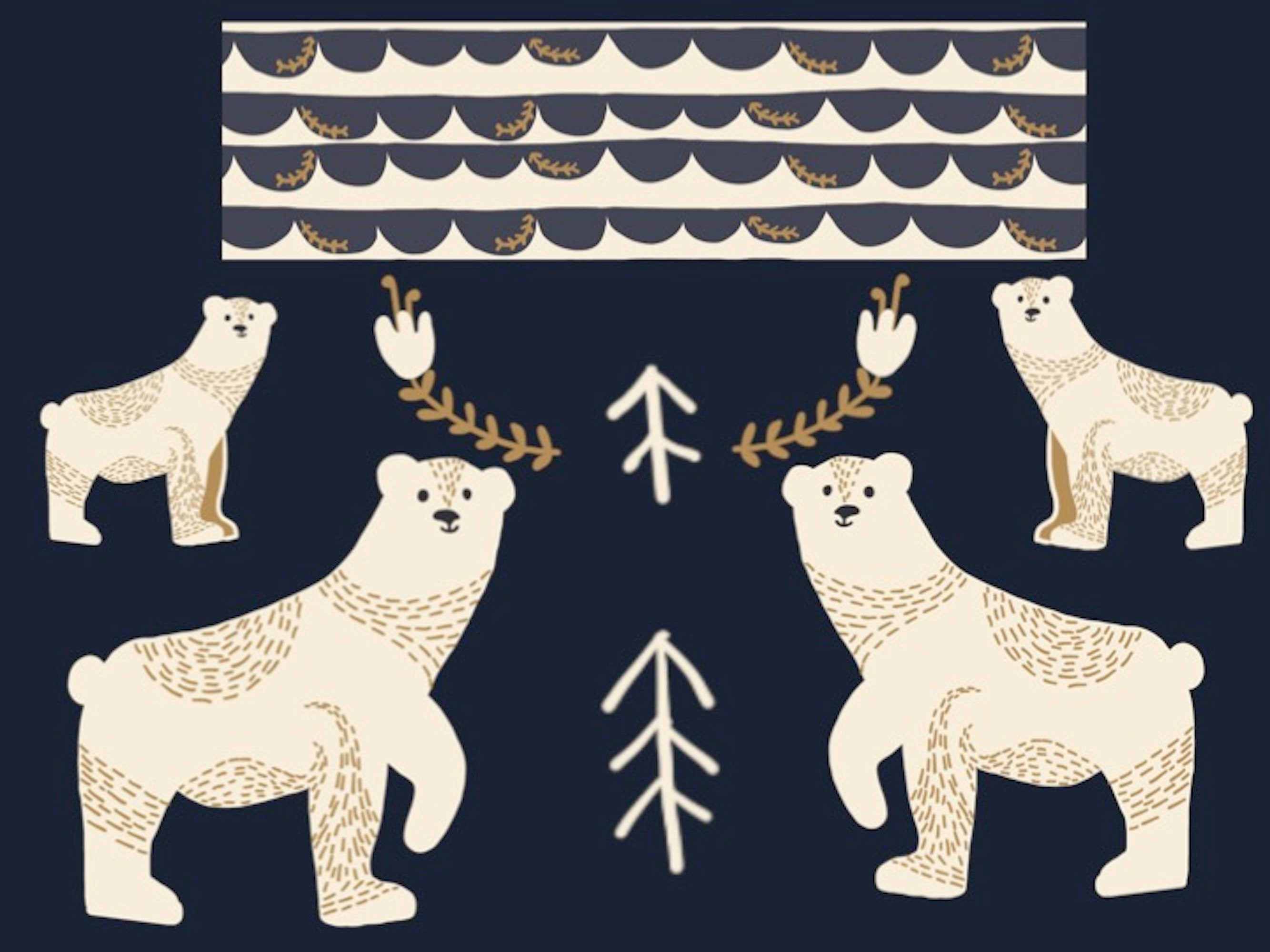 Polar Party Clip Art, Clipart, Polar Bear Art, Printable, Downloadable ...