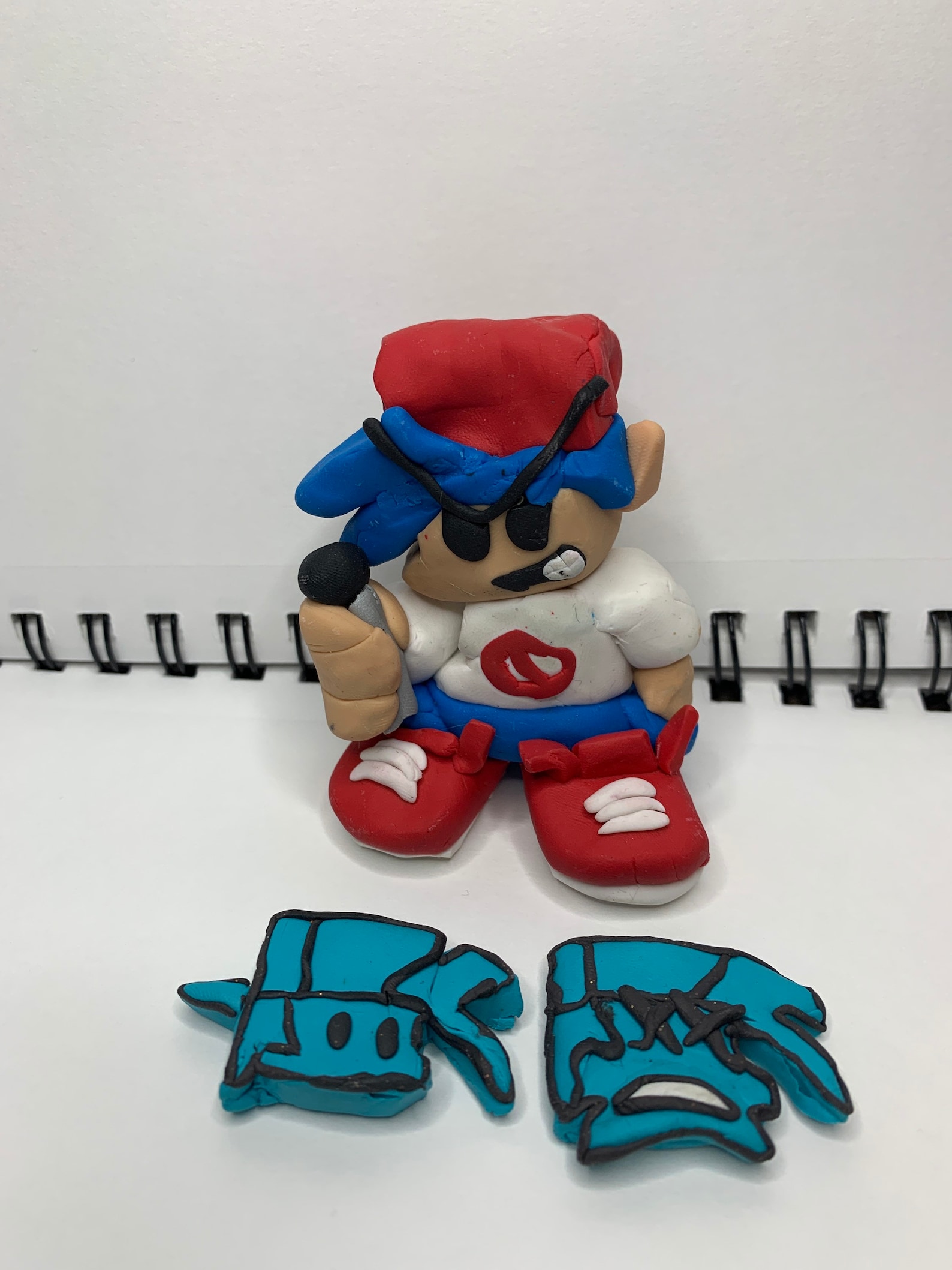 FNF Boy Friend Clay Figure - Etsy