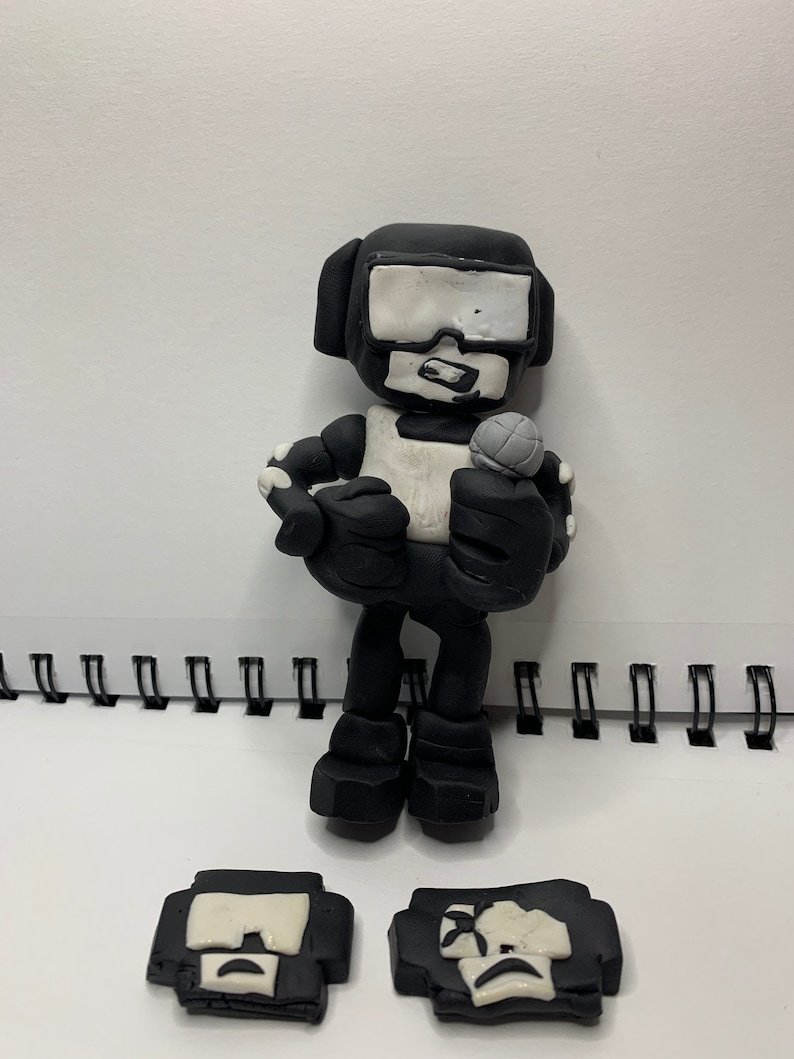 FNF Tank Man Clay Figure - Etsy