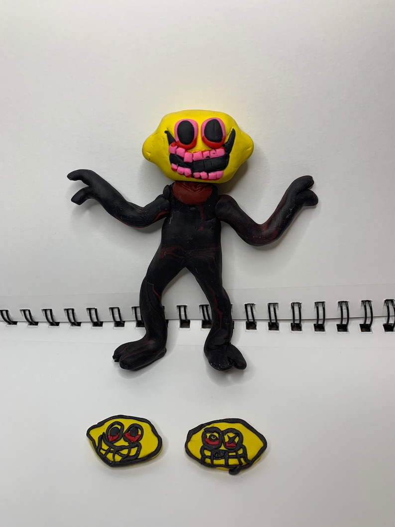 FNF Lemon Demon/ Monster Clay Figure - Etsy