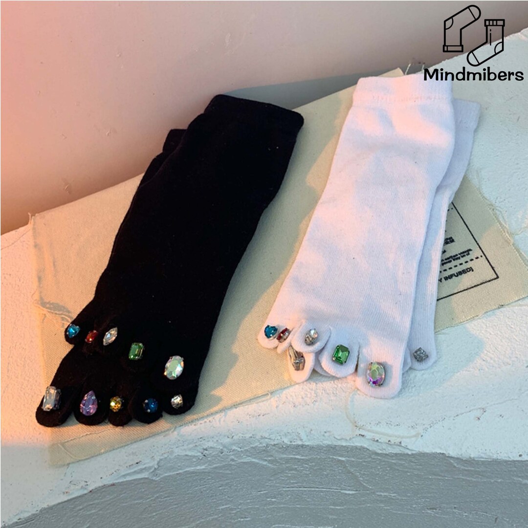 Women S Toe Sockdiamond Toe Five-finger Socksankle Socks - Etsy