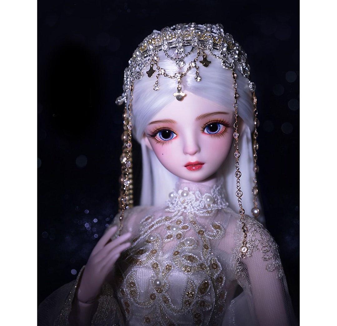 Beauty Bride Princess Bjd Doll, Handmade Full Set Weeding Dress Bjd ...