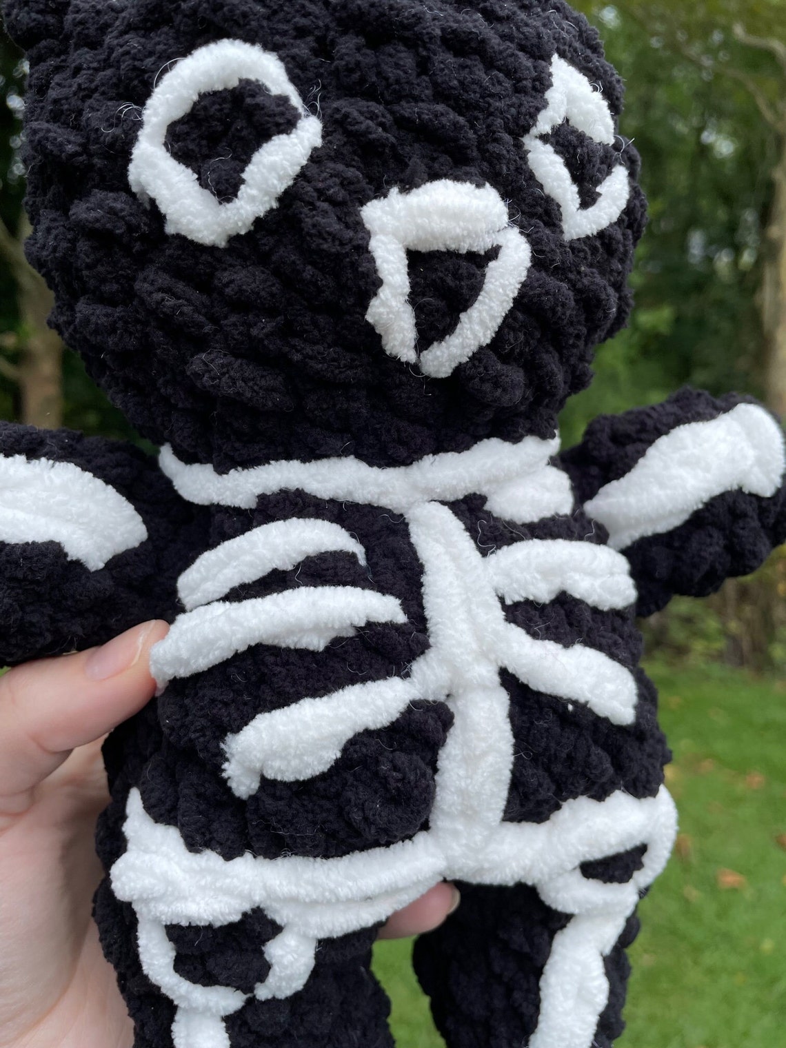 Handmade Crochet Skeleton Teddy Bear - Etsy