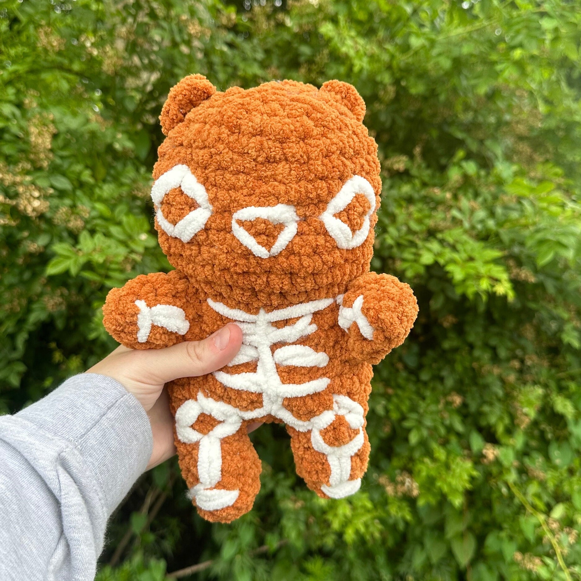 Handmade Crochet Skeleton Teddy Bear - Etsy