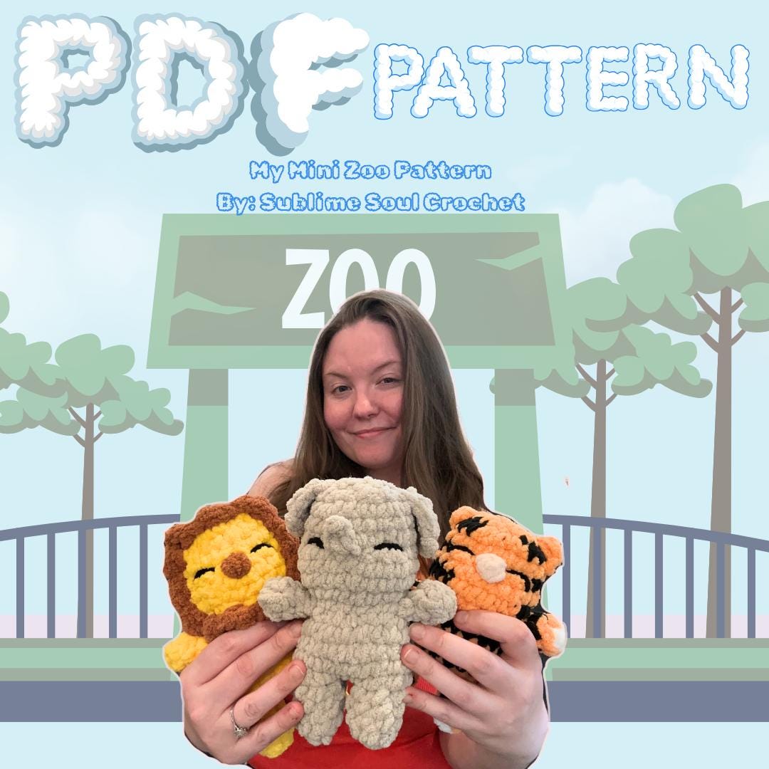 DIGITAL PATTERN ONLY: My Mini Zoo Crochet Pattern - Etsy